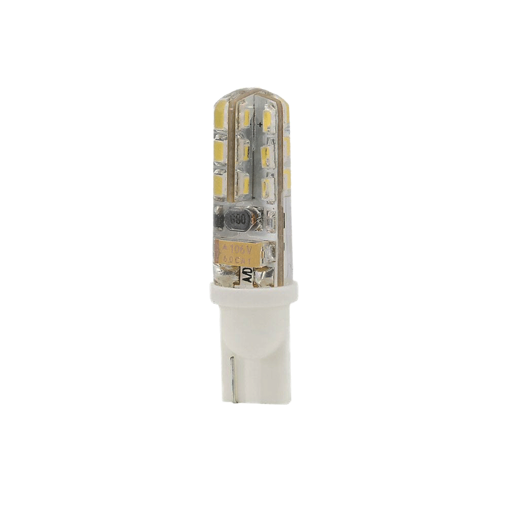 T10 Wedge Base LED Bulb, 12V 1W 6000K(Cool White)