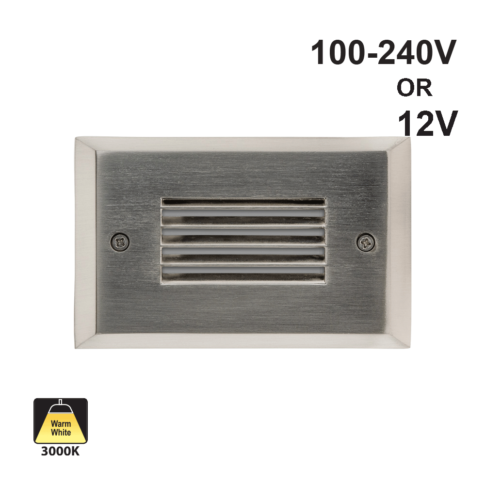 Horizontal RT05HV Single Gang LED Step Light/ Pathway Light