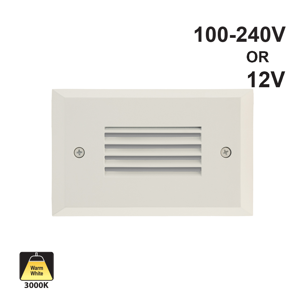 Horizontal Single Gang LED Step Light/ Pathway Light 120V 2W