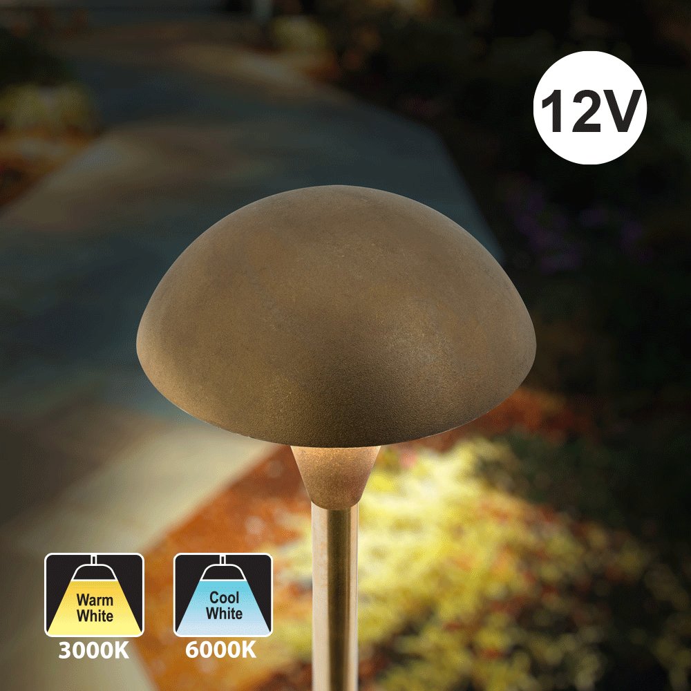 Brass Pathway LED Light Type 1, 12V 1-4W CCT(3K,6K)