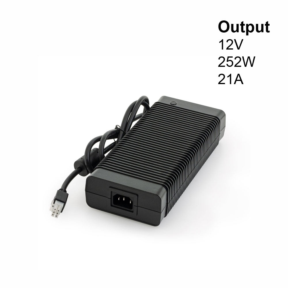 GS280A12-C6P Non-Dimmable Plug-In LED Driver, 12V 21A 252W