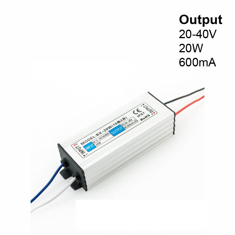 BX20W Non-Dimmable Constant Current LED Driver, 12-24V 20W 600ma