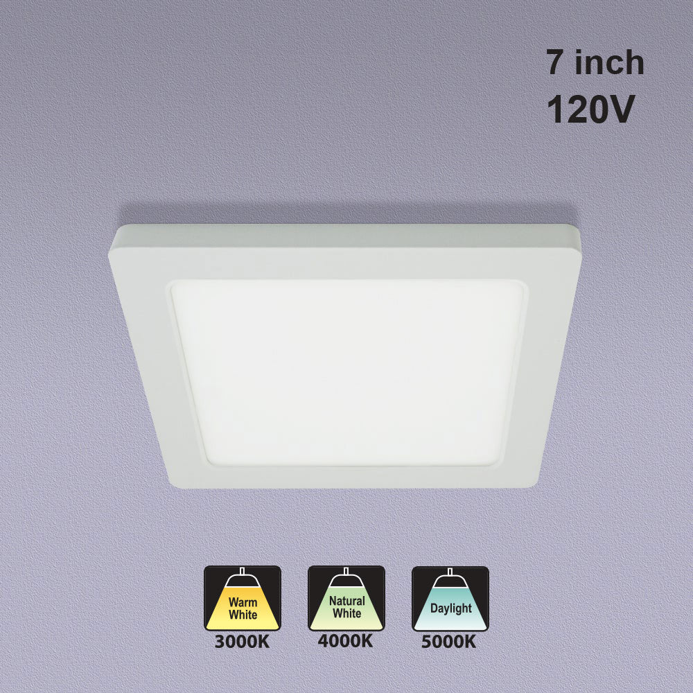 7 inch Square Dimmable Recessed LED Downlight / Ceiling Light