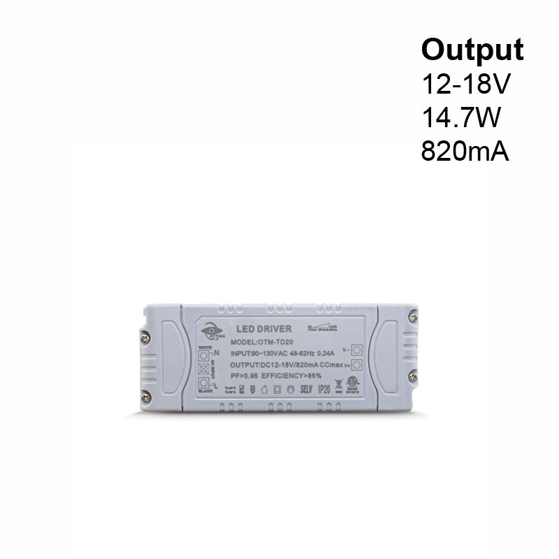 OTTIMA OTM-TD20 Constant Current Triac Dimming LED Driver 820mA