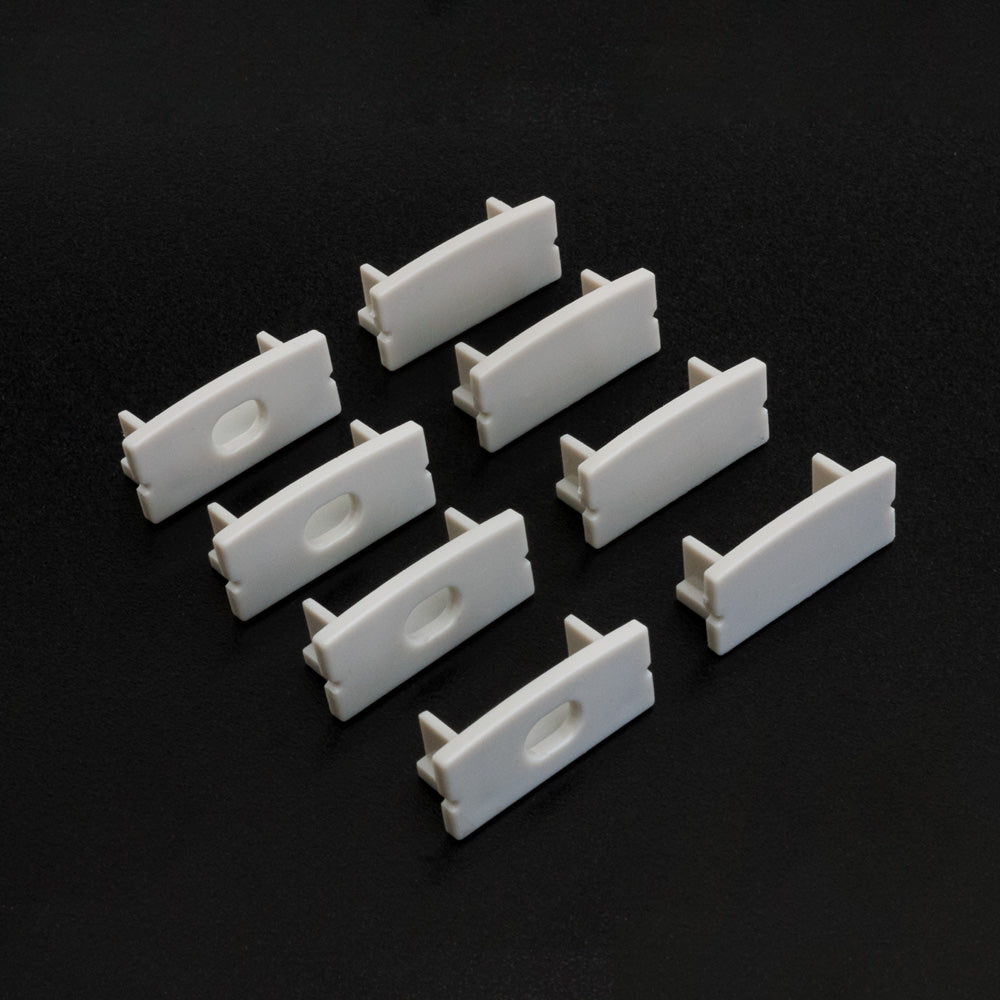 LED Channel Endcaps - Type 15 (4 Pairs)