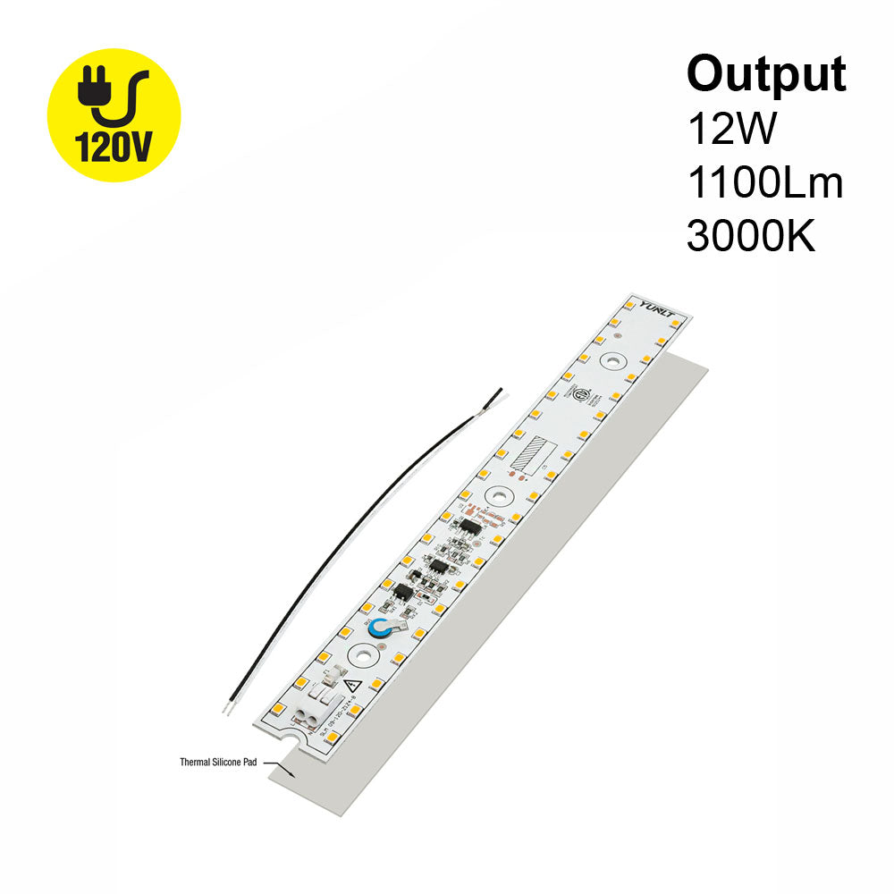 9 inch Slim LED Module Driverless Engine, 120V 12W 3000K(Warm White)