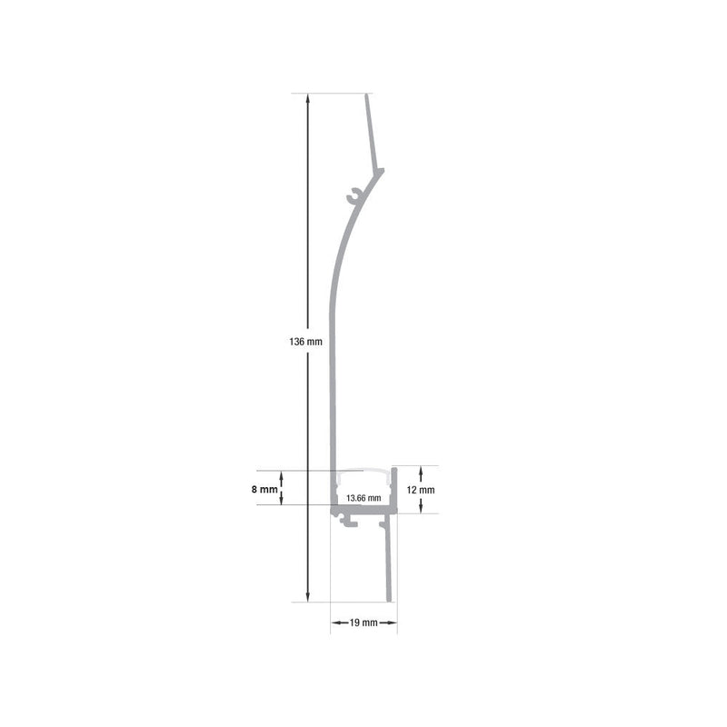 Type 90, Plaster Cove Linear Architectural LED Aluminum channel