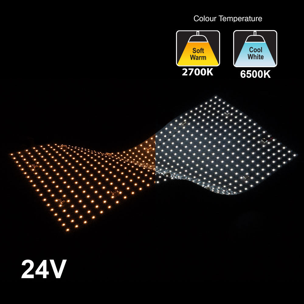 Flexible LED Backlight Sheet for behind Stone and Glass, 24V 46W CCT(2