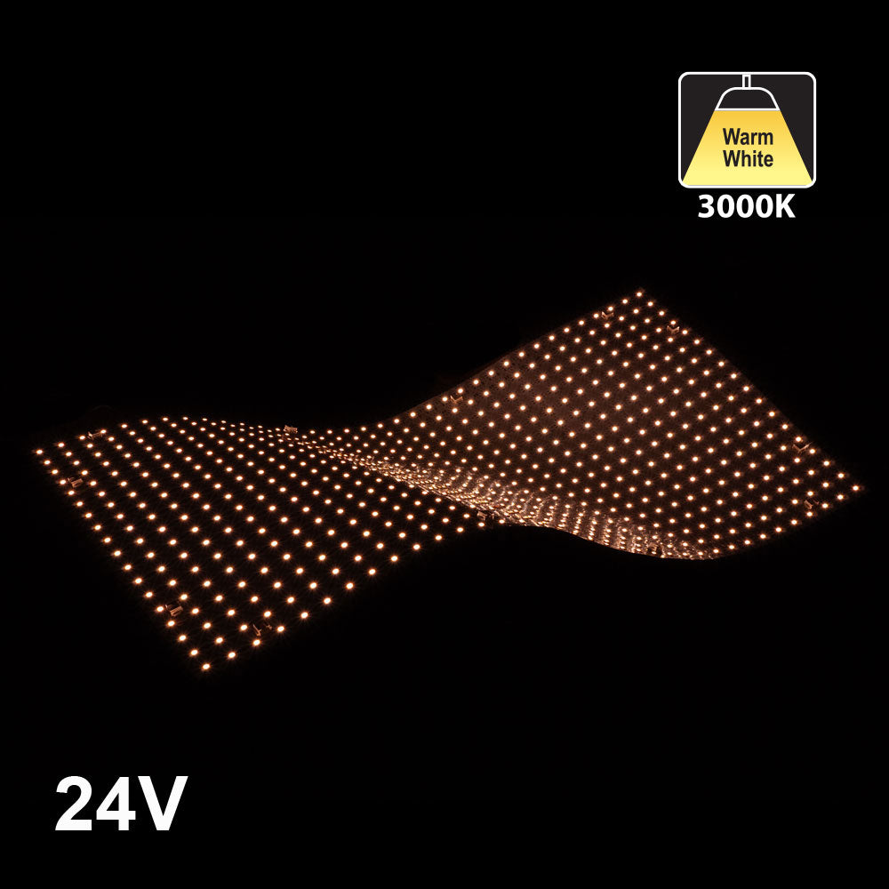 Flexible LED Backlighting Sheet for behind Stone and Glass, 24V 24W 30