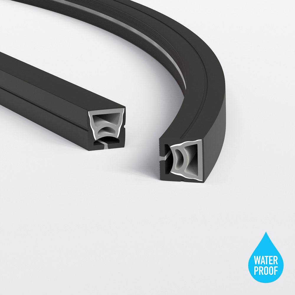 Black Silicone Flexible LED Neon channel