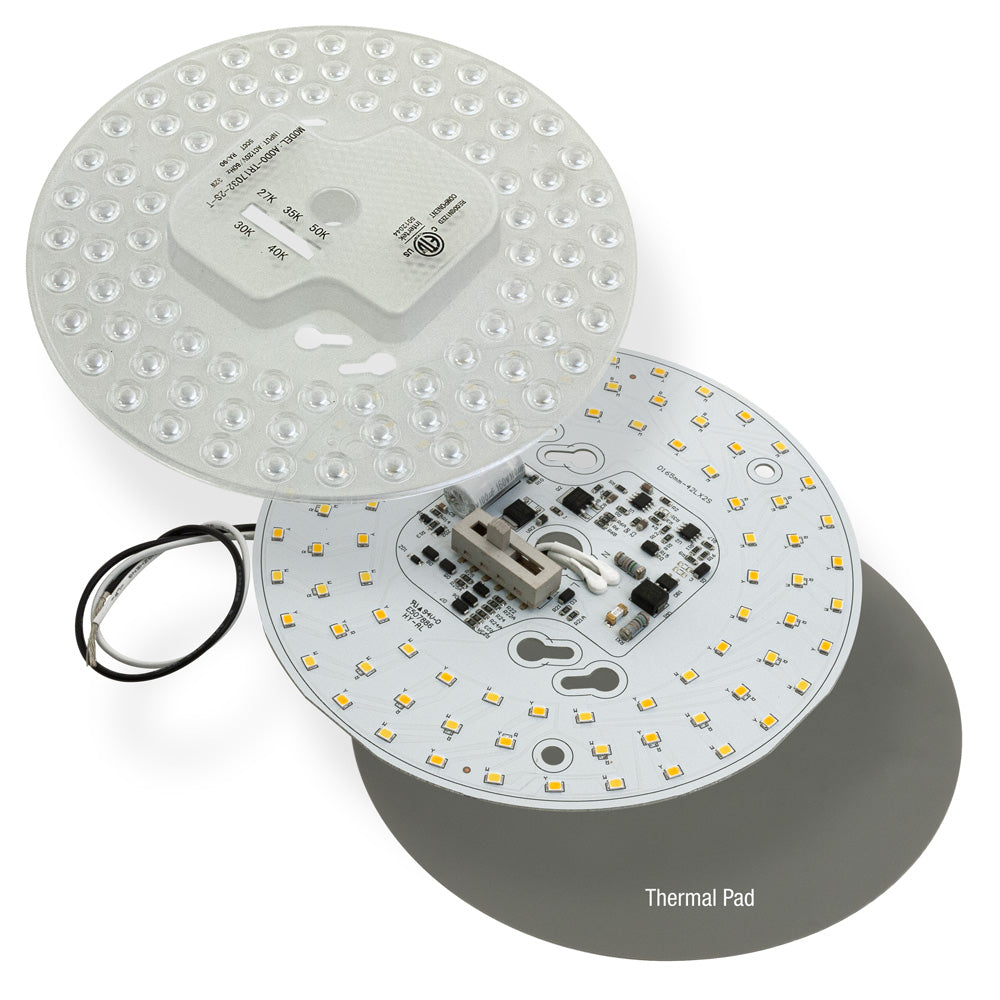 6.6 inch Round Disc LED Module TR17032-2S-T, 120V 32W 5CCT(2.7K, 3K, 3