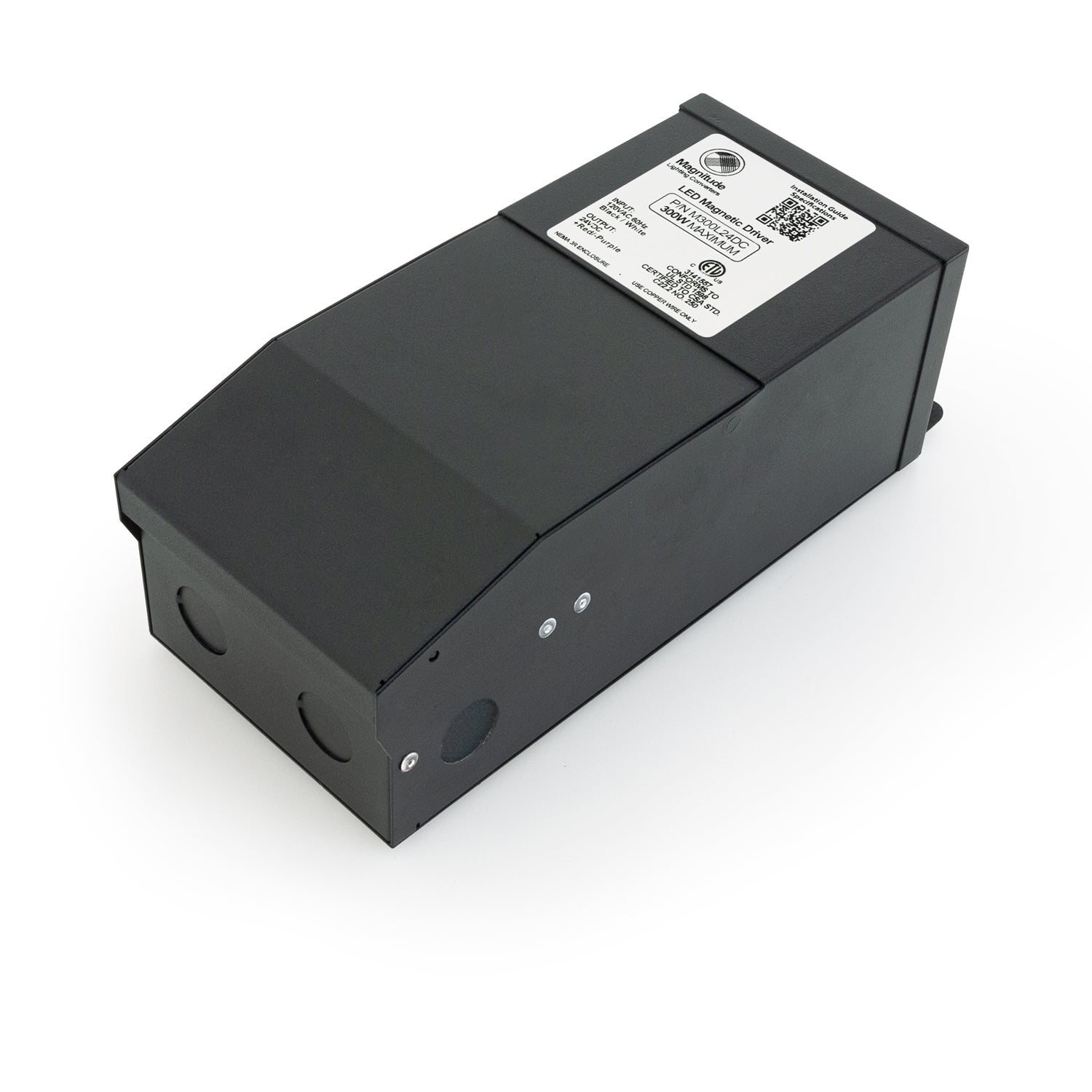 Magnitude Magnetic Dimmable Constant Voltage LED Driver, 24V 300W