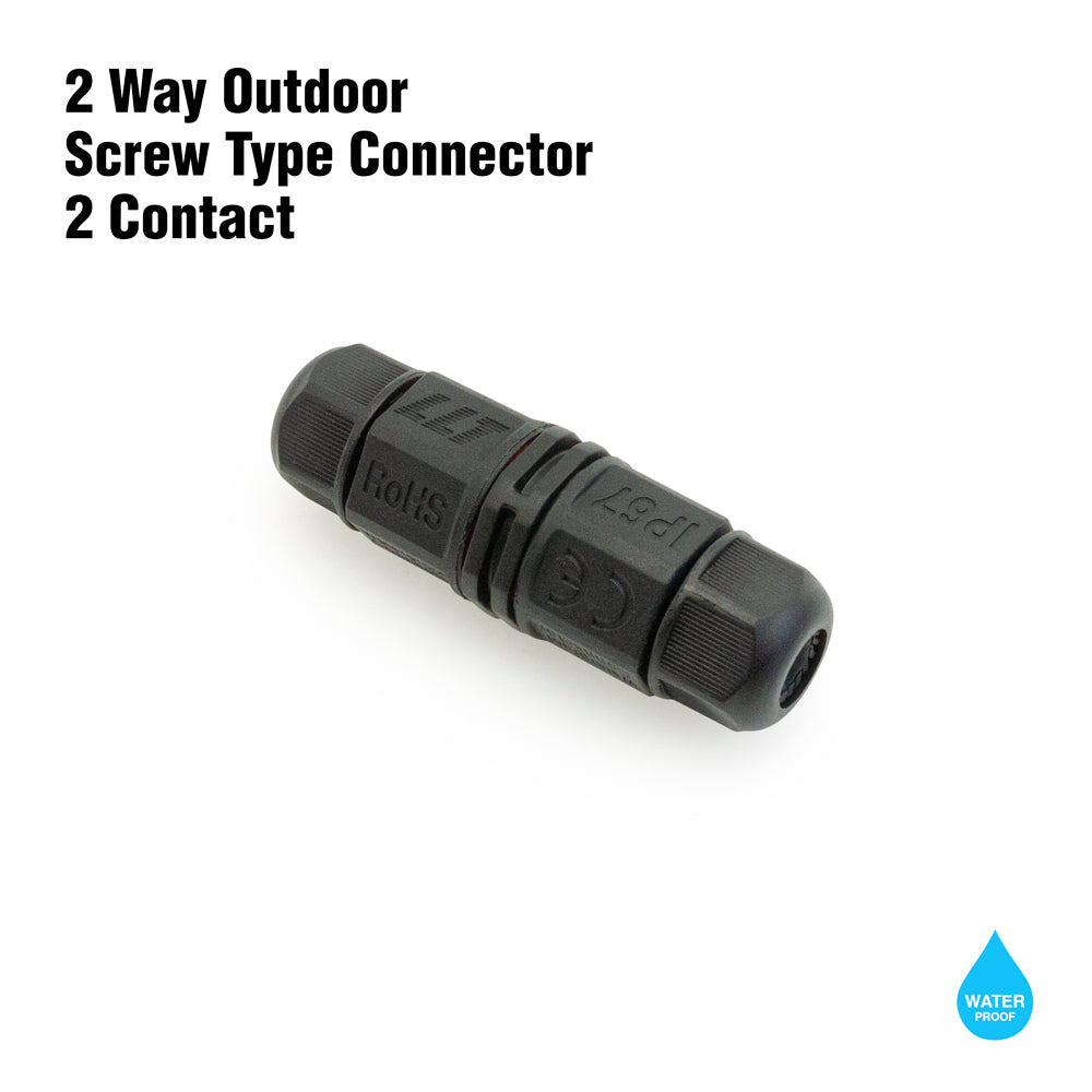 2W-2C-SC Outdoor Waterproof 2 Way Screw Type Connection Two Contact