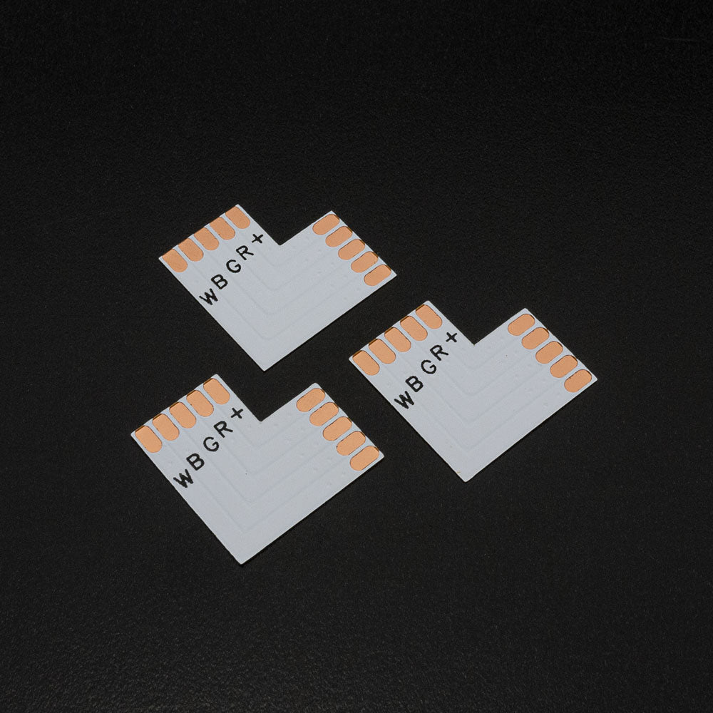 PCB Type RGBW L Shape Connector (Pack of 3)