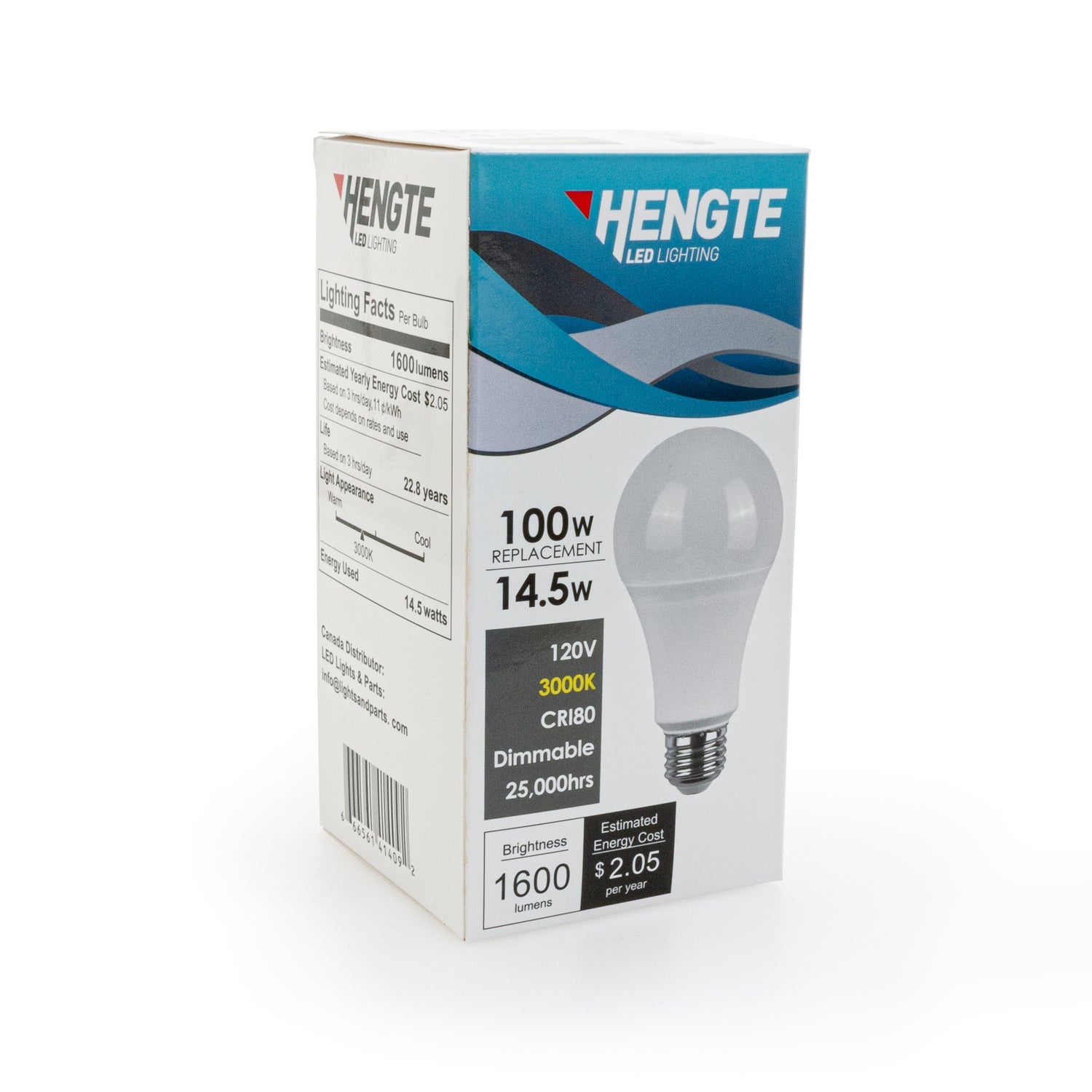 Hengte A21 LED Bulb 14.5W Equivalent 100W 3000K(Warm White)