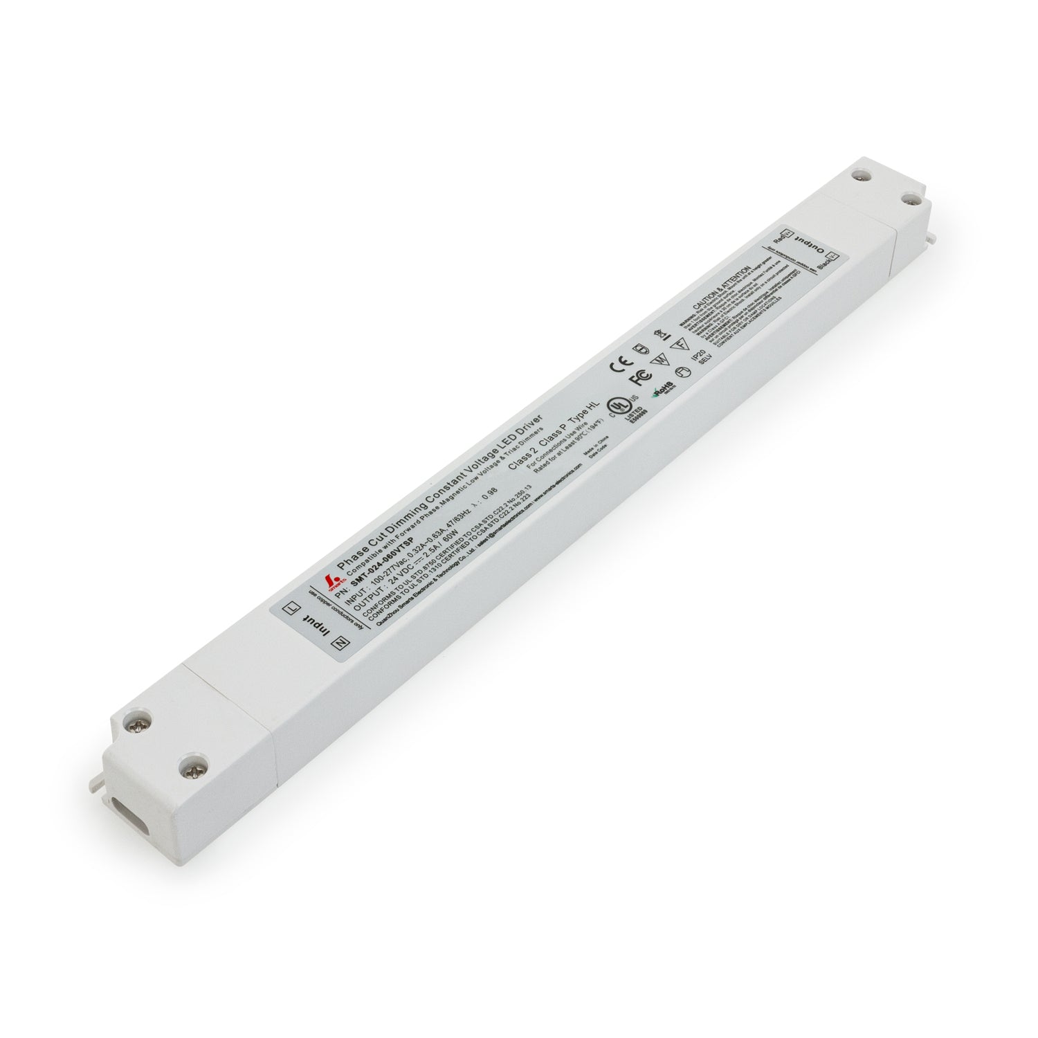Smart Super Slim SMT-024-060VTSP Dimmable LED Driver, 24V 2.5A 60W