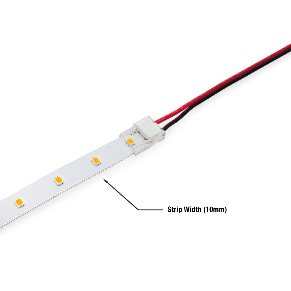 10mm LED Strip to Wire Connectors, CON-10MM-1S1W