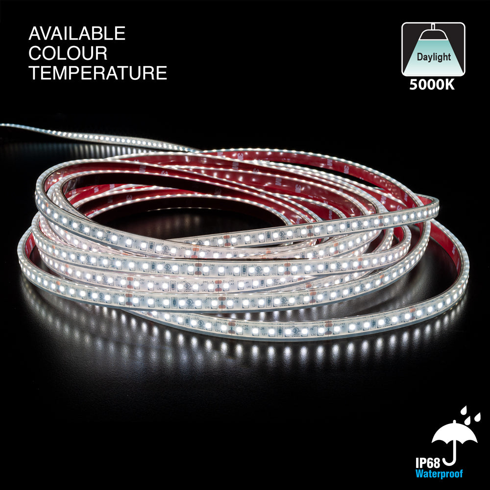 10M(32.8ft) Waterproof LED Strip FS-3528-5000-120-24-WP, 24V 3(w/ft) 5