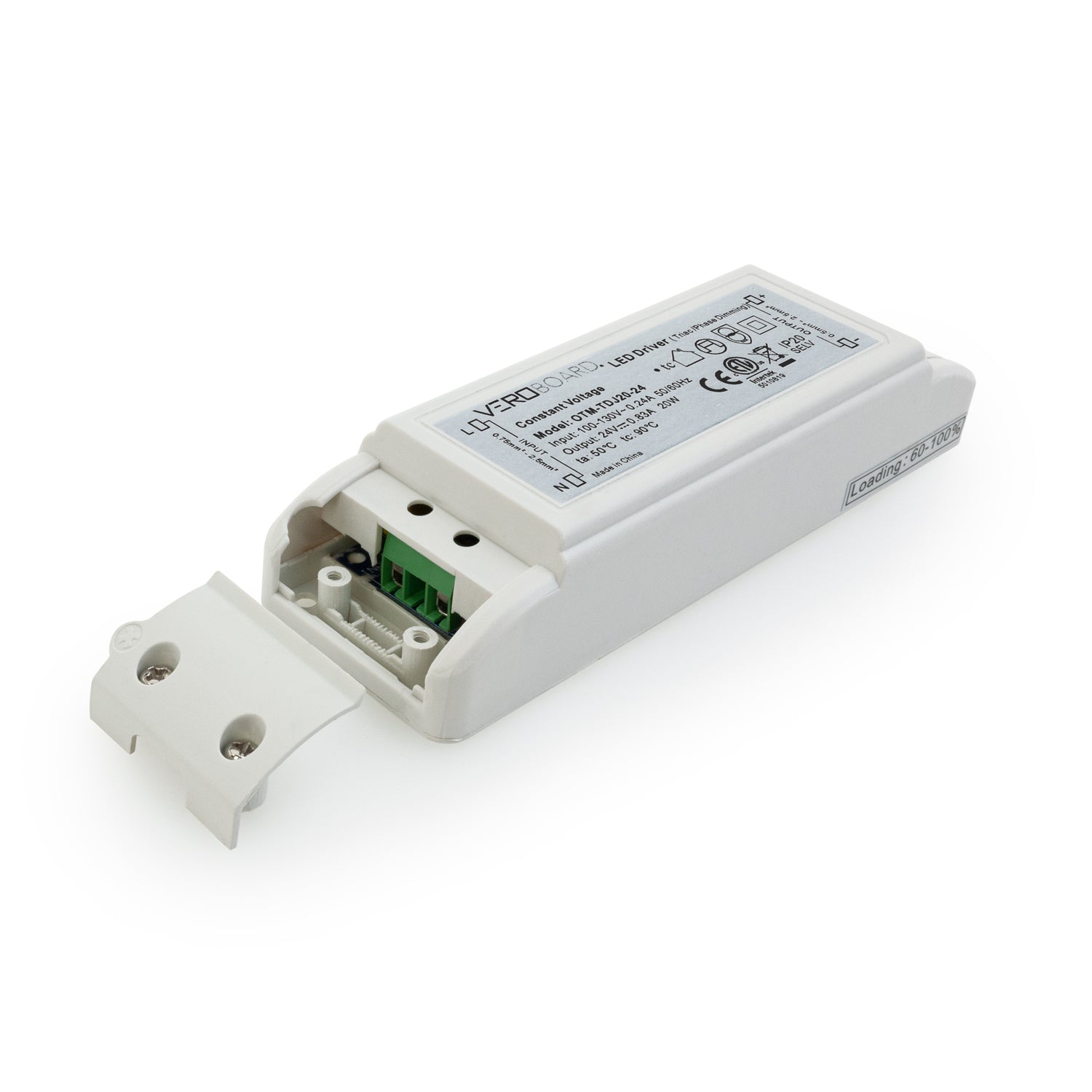 OTM-TDJ20-24 Constant Voltage Triac Dimming LED Driver, 24V 0.83A 20W
