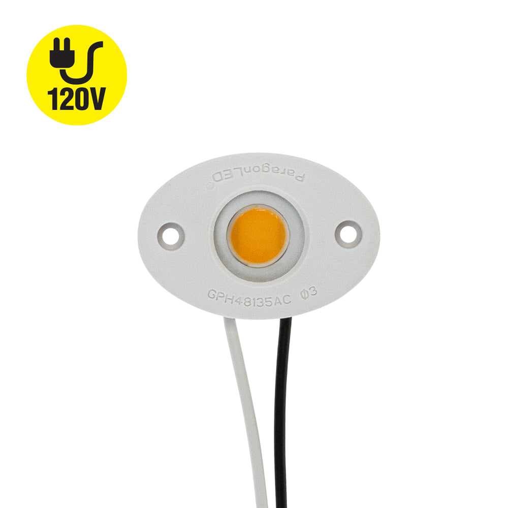 COB Paragon LED Module with GPH48135A LED Holder, 120V 6W 3000K
