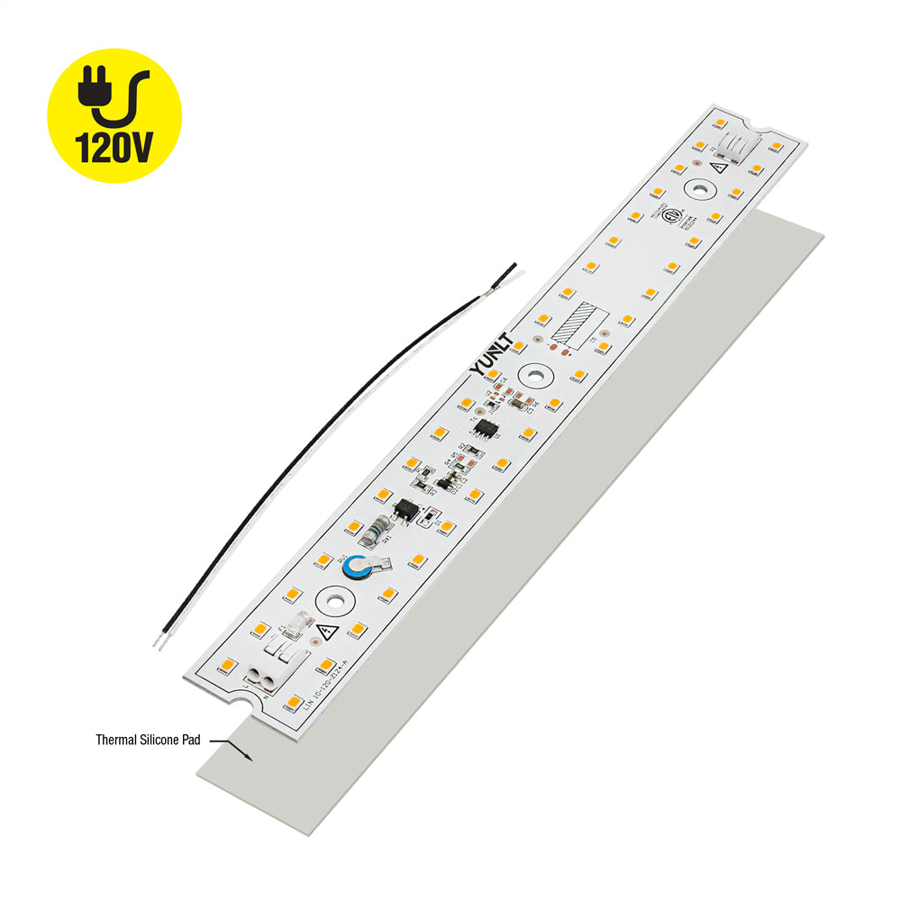 10 inch Linear LED Module Driverless Engine, 120V 10W 3000K(Warm White)