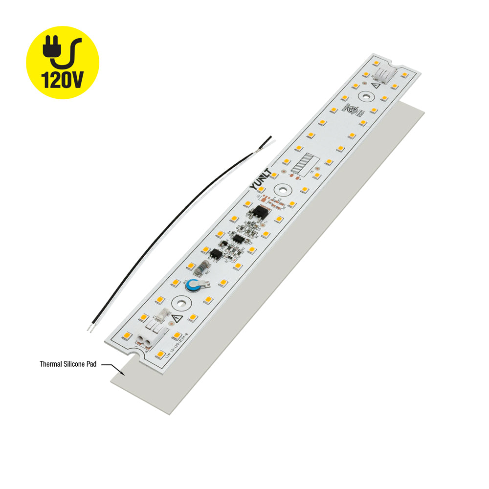 10 inch Linear LED Module Driverless Engine, 120V 12W 3000K(Warm White)