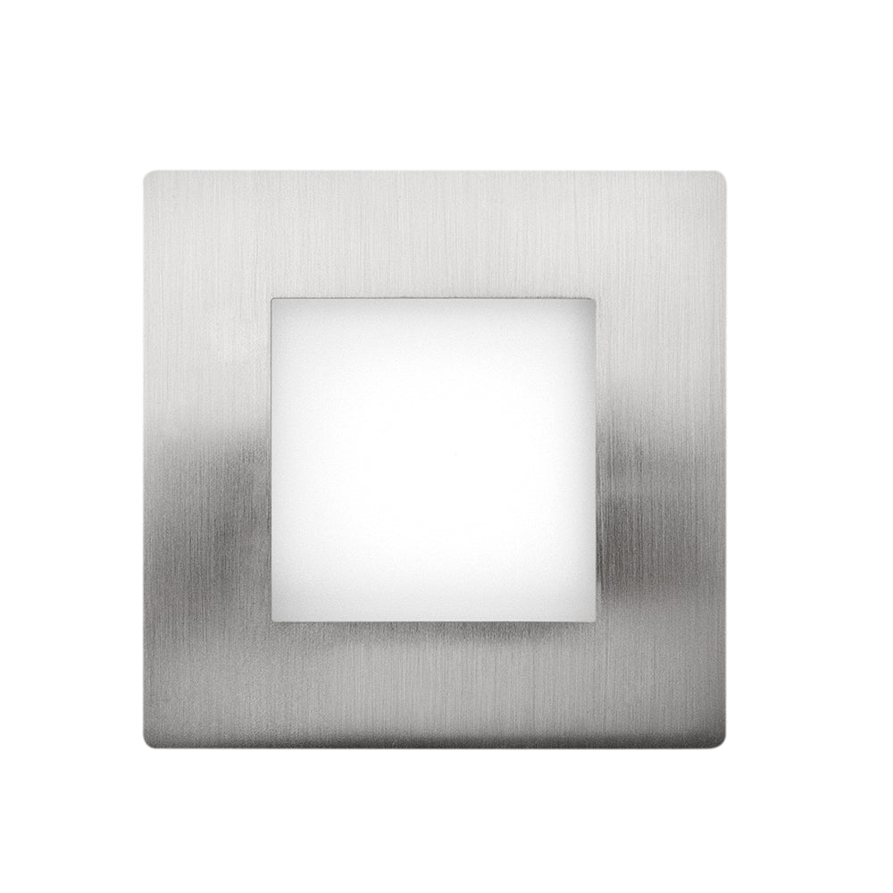 4 inch Brushed Nickel Cover for Square Flat Panel light for 5CCT