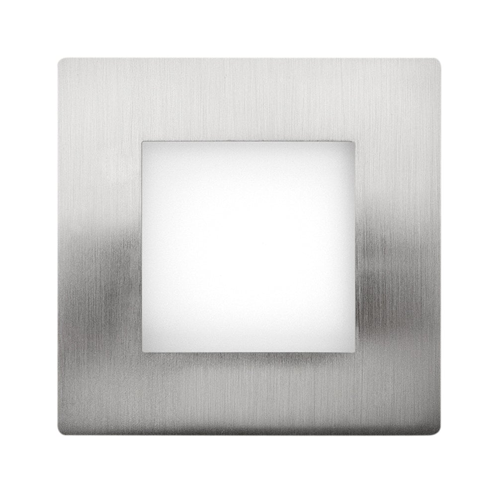 6 inch Brushed Nickel Cover for Square Flat LED Panel light 5CCT